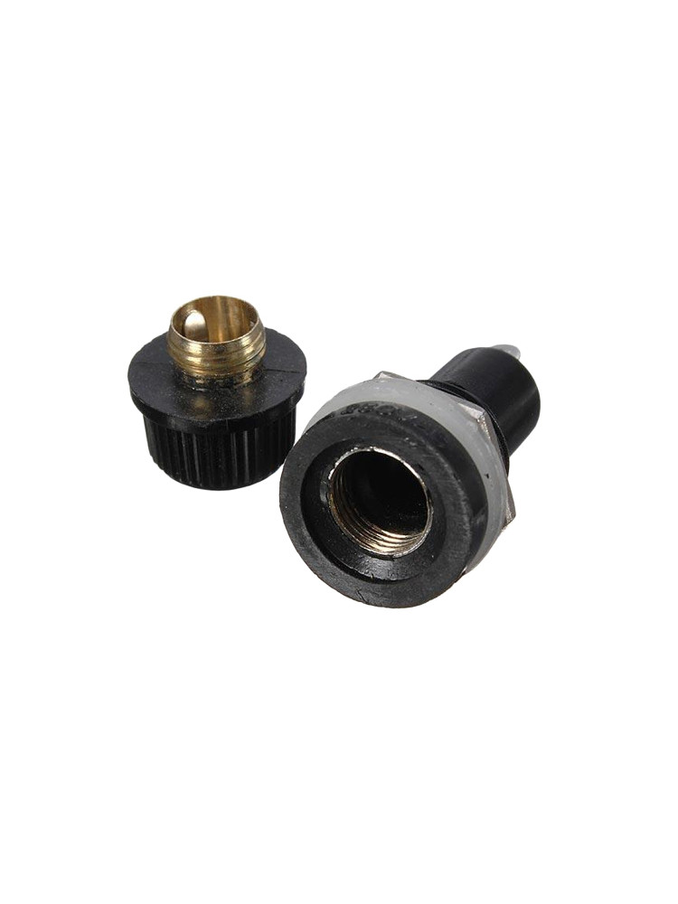 Black 5mm x 20mm Fuse Holder 10A 250V (without fuse)