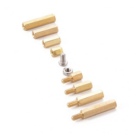 120PCS M3 Hexagon Copper Pillar Screw Kit