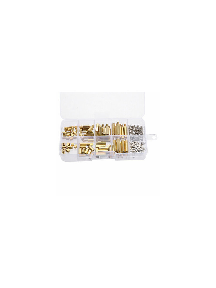 120PCS M3 Hexagon Copper Pillar Screw Kit
