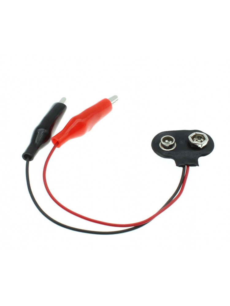 9v Battery Connector With 15CM Alligator Clips