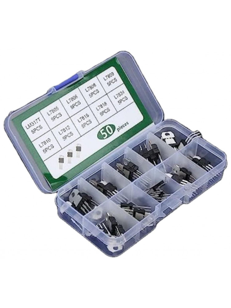 50pcs High-Power Three-Terminal Regulated Transistor Triode Kit