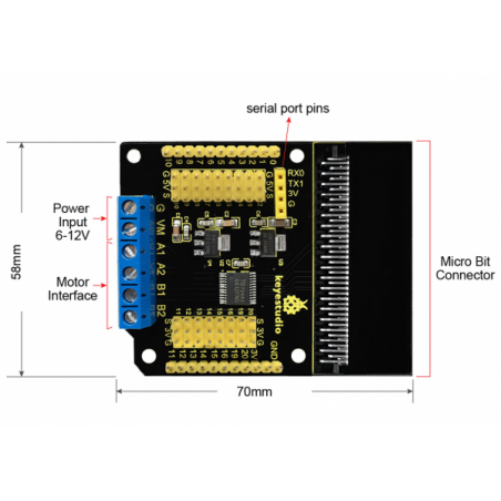 micro:bit Motor Drive Breakout Board