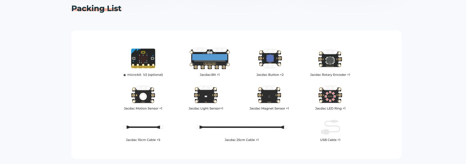 Jacdac Smart Exploration Kit (Without Micro:bit Board)