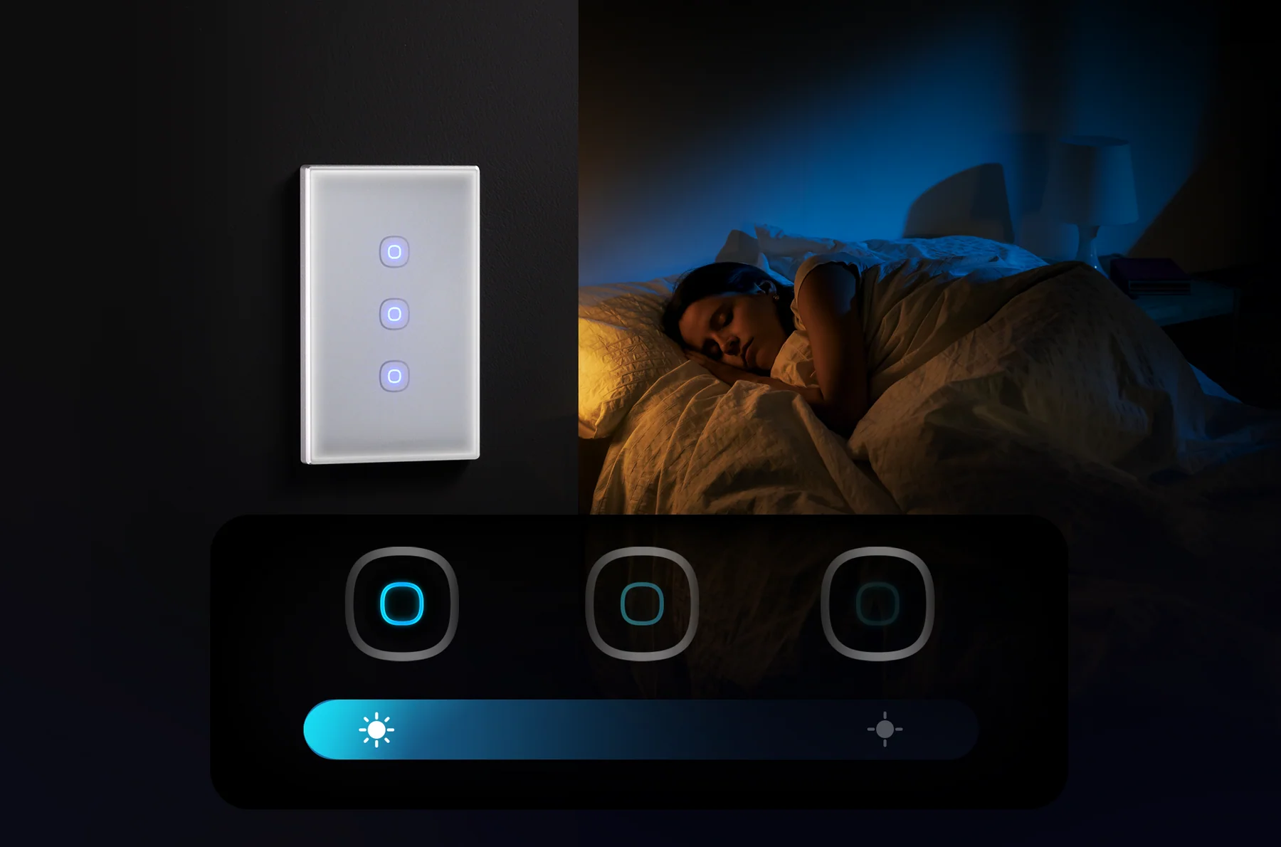 Sonoff Smart Touch Wall Switch - T6 Matter - 3 Gang